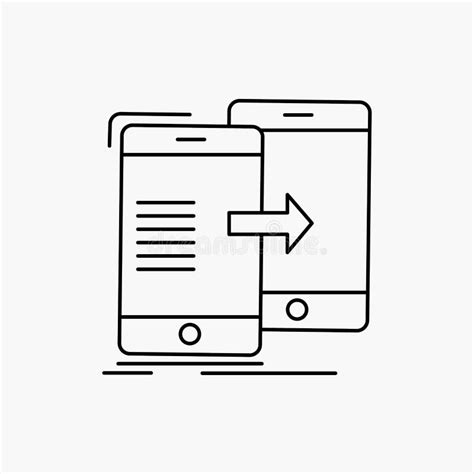 data sharing sync synchronization syncing line icon vector