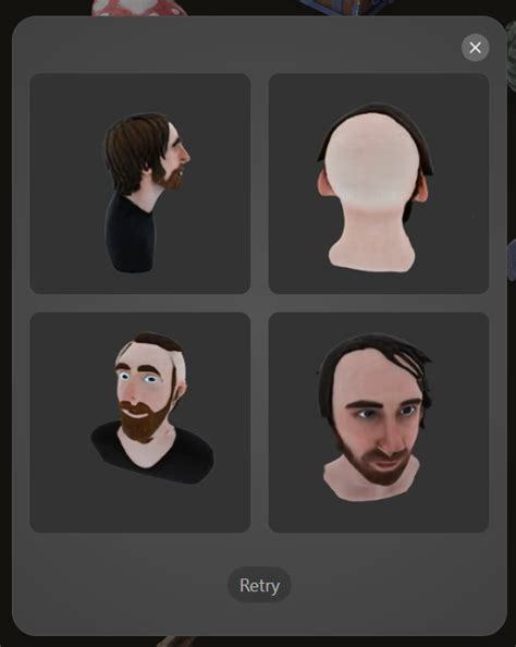 Ai Generated 3d Model With The Only Description Being Asmongold R