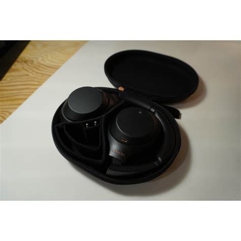 Sony Wh 1000xm3 藍芽無線降噪耳機 耳罩式 黑色 二手有原廠保護盒 主動抗噪 耳罩已換新 蝦皮購物