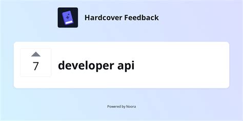 developer api feature requests hardcover