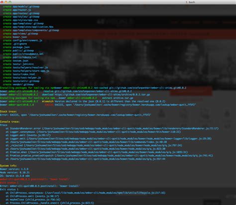 Emberjs Ember Cli Ember New Fails On Ember Cli Qunit Stack Overflow