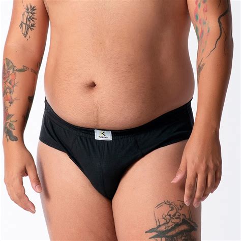 Kit cuecas slip algodão plus size Keeper LORD POP JEANS