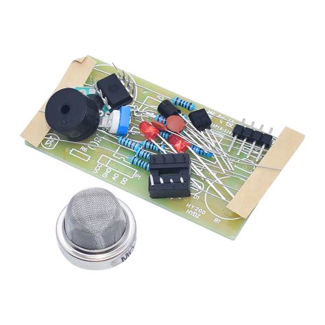 Mq 5 Gas Detection Sound And Light Alarm Circuit Electronic Teaching