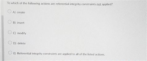 Solved To Which Of The Following Actions Are Referential Chegg