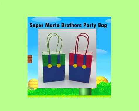 Super Mario Brothers Party Bag ~ Mario Brothers Birthday Party ~ Mario