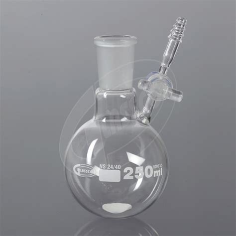 Flask Reaction Glass Stopcock Glasscolabs