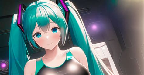 初音ミク 競泳パンスト的なミクちゃん×4枚 Yu Hiのイラスト Pixiv
