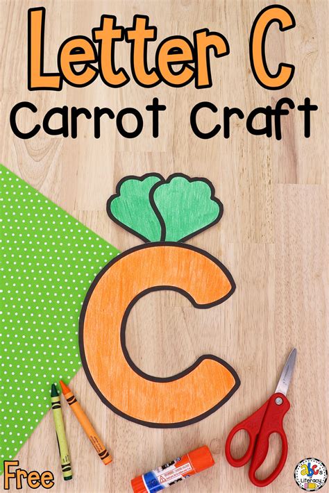 Letter C Carrot Craft Letter C Crafts Letter A Crafts Preschool