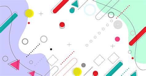 추상적인 복고풍 기하학적 배경 평평한 그림이 있는 그라데이션 컬러 포스터 배너 디자인 0명에 대한 스톡 벡터 아트 및 기타 이미지 0명 개념 개념과 주제 Istock