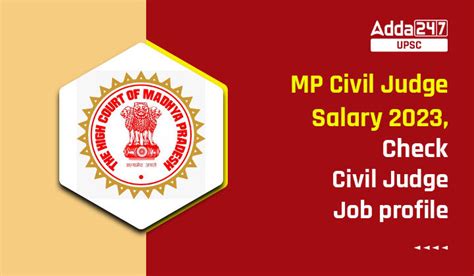 Mp Civil Judge Salary 2023 Check Civil Judge Job Profile