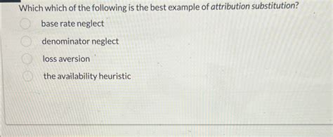 Solved Which Which Of The Following Is The Best Example Of Solved Which Which Of The Following Is The Best Example Of