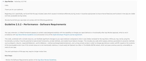 Rejection Reasons 231 Performance Accurate Metadata Questions About Thunkable Community