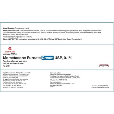 Mometasone Furoate Crm 0 1 Rx Products