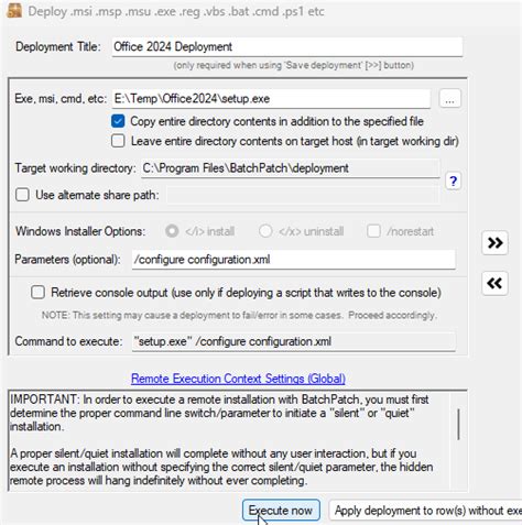 Deploying Office 2024 To Numerous Computers With Batchpatch