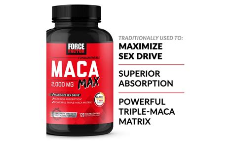 Up To 33 Off On Force Factor Maca Max 2000mg Groupon Goods