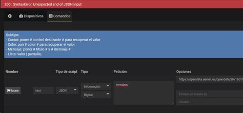 Unexpected End Of Json Input Plugins Communaut Jeedom