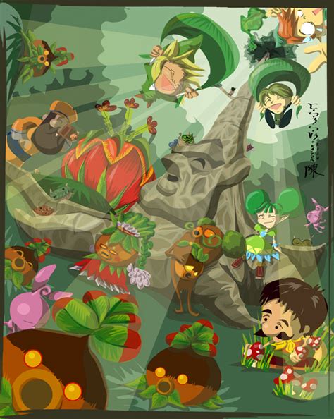 Indiochink Deku Butler Deku Princess Deku Scrub Drona Zelda