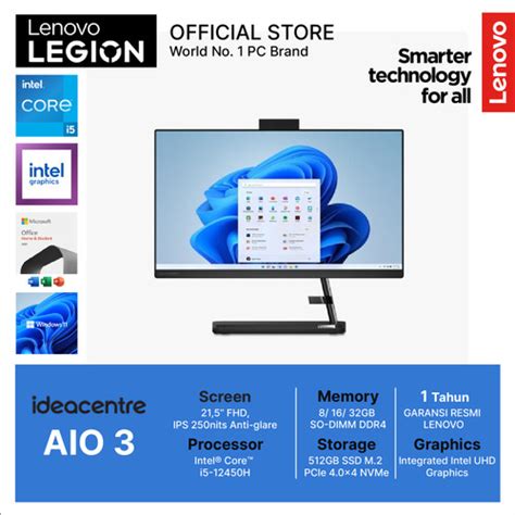Promo Lenovo Ideacentre Aio Iap Core I H Gb Gb Ssd W Ohs Cicil X Jakarta