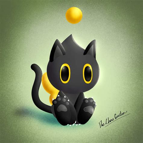 Black Cat Chao Commission Sonic The Hedgehog Amino
