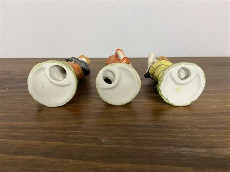 Vintage Musical Hobo Clown Trio Set Of 3 Ceramic Clowns Vintage