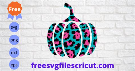 Free Leopard Print Pumpkin Svg Free Thanksgiving Svg Free Halloween