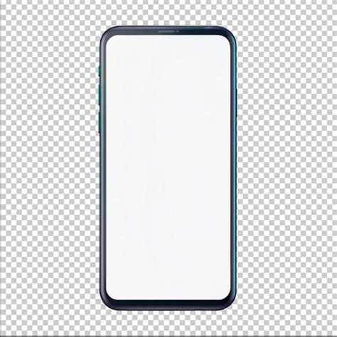 Phone Template With Blank Frame For Design Smartphone Mobile