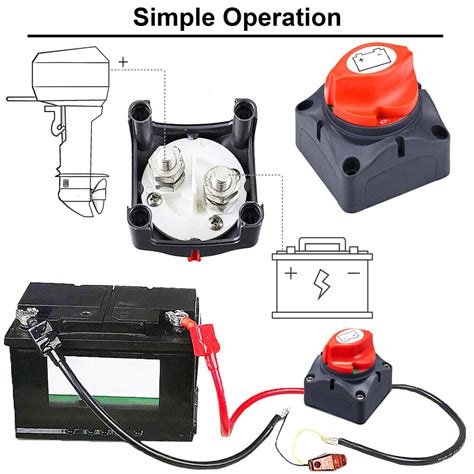 Battery Isolator Switch V Battery Master Disconnect Switch Way A Way A