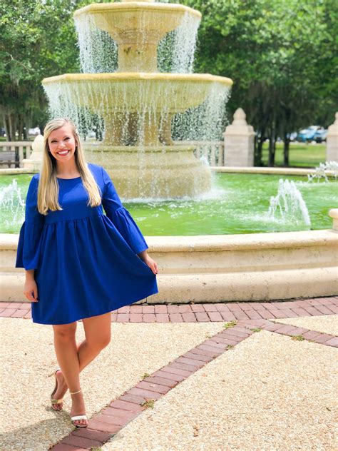 Royal Blue Fashion Off Shoulder Dress Style