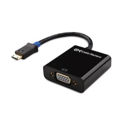 Cable Matters Active Mini Hdmi To Vga Adapter With Micro Usb Power In
