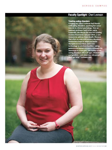 Dr Levinson In U Of L Magazine Faculty Spotlight Eat Lab