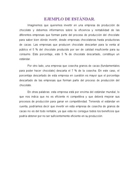 Ejemplo De Estándar Pdf