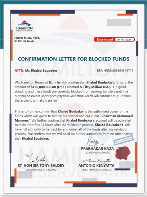 Hrb Blocked Funds Certificate Signed Pdf