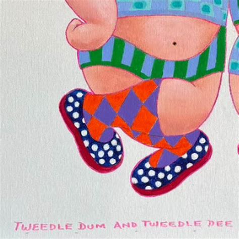Tweedle Dum And Tweedle Dee Original Artwork Moonlight Arts Collective