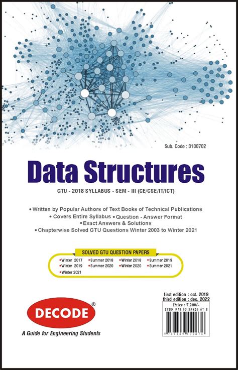 Data Structures For Gtu 18 Course Iii Cse 3130702 Decode