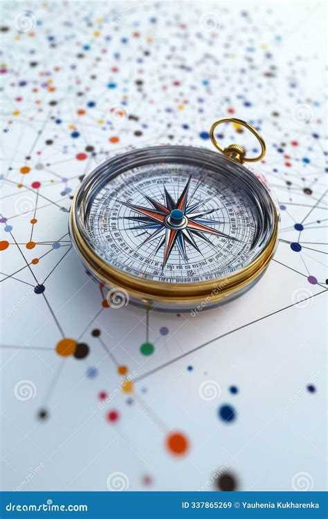 Data Driven Navigation Compass Stock Illustration Illustration Of Digital Analysis 337865269
