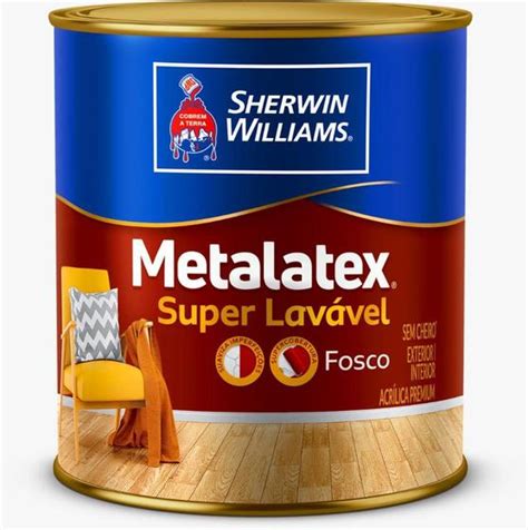 Tinta latex acrílico Metalatex fosco base XY 800ml Sherwin Williams
