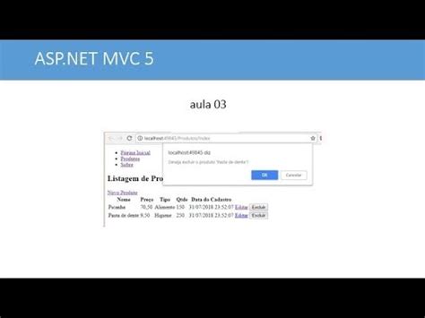 ASP NET MVC 5 Web Application Aula 03 YouTube