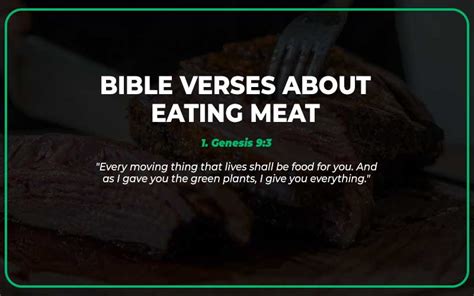 Top 20 Bible Verses About Eating Meat Scripture Savvy