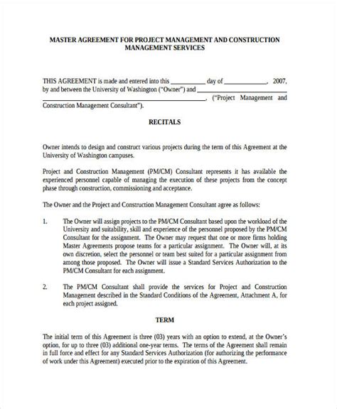 64 Management Agreement Examples