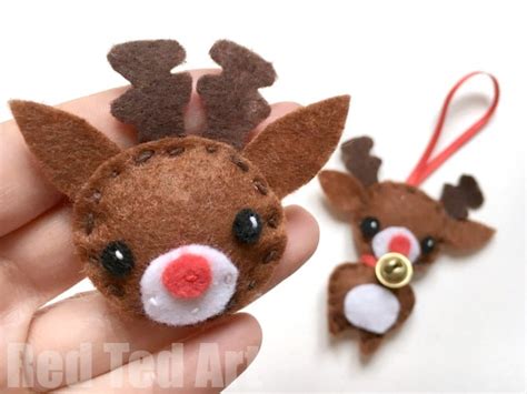 Felt Reindeer Ornament Red Ted Arts Blog