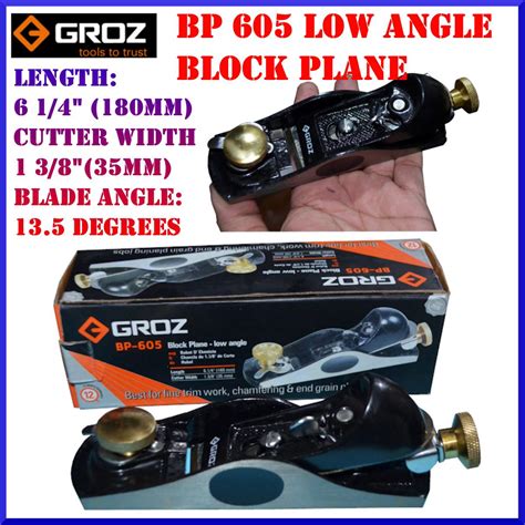 Block Plane Hand Planer Groz Brand Bp605 Model Lazada Ph