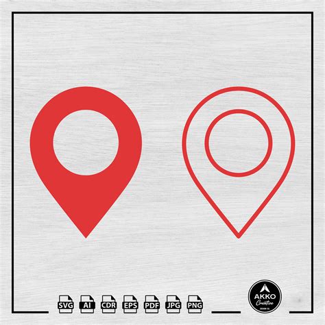 Location Pin Svg Png Location Point Svg Outline Location Icon Svg