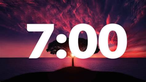 7 Minute Timer With Alarm Without Music Youtube