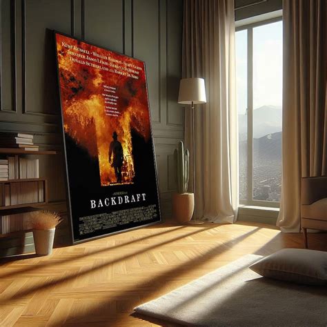 Backdraft 1991 Film Poster High Quality Canvas Print Popular Poster