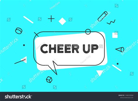 Cheer Banner Speech Bubble Poster Sticker Stock Vector Royalty Free 1348239908 Shutterstock
