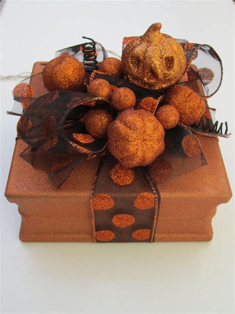 Lighted Glass Block Fall Decoration Night Light Welcome Guests