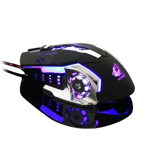 Cool Gaming Mouse Wired LED Light DPI Optical Usb Ergonomic Pro Gamer Gaming Mouse Metal