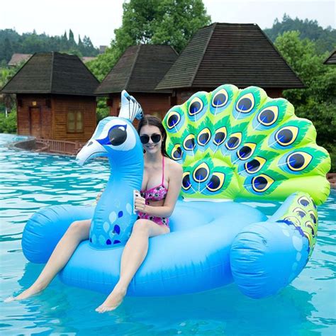 Giant Peacock Pool Float Lemonpeony