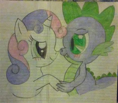 Spike X Sweetie Belle By Lonelychocolatchip On Deviantart