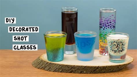 Diy Decorated Shot Glasses Cocktail Recipe